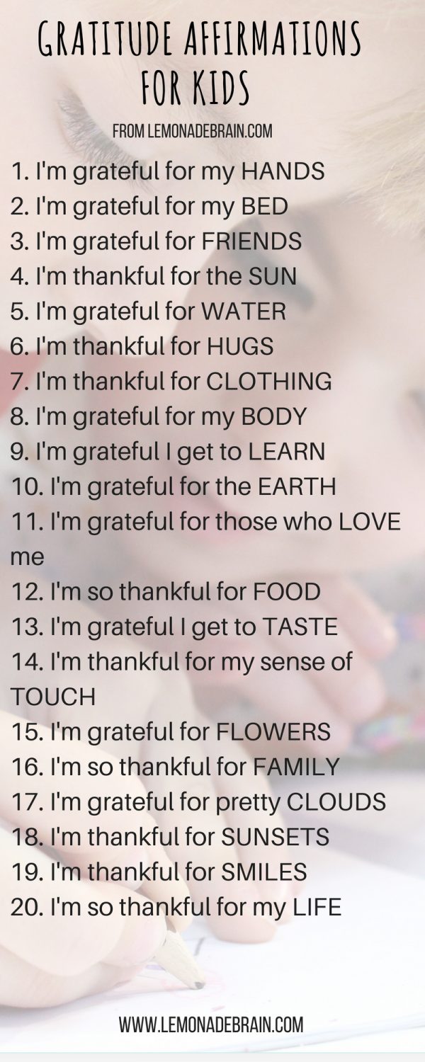 More Affirmations for Kids - Lemonade Brain